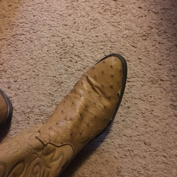 Ariat | Shoes | Ostrich Skin Cowboy Boots | Poshmark